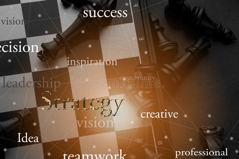 Idea of Business Strategy Concept. Smart Thinking Idea Business with ...