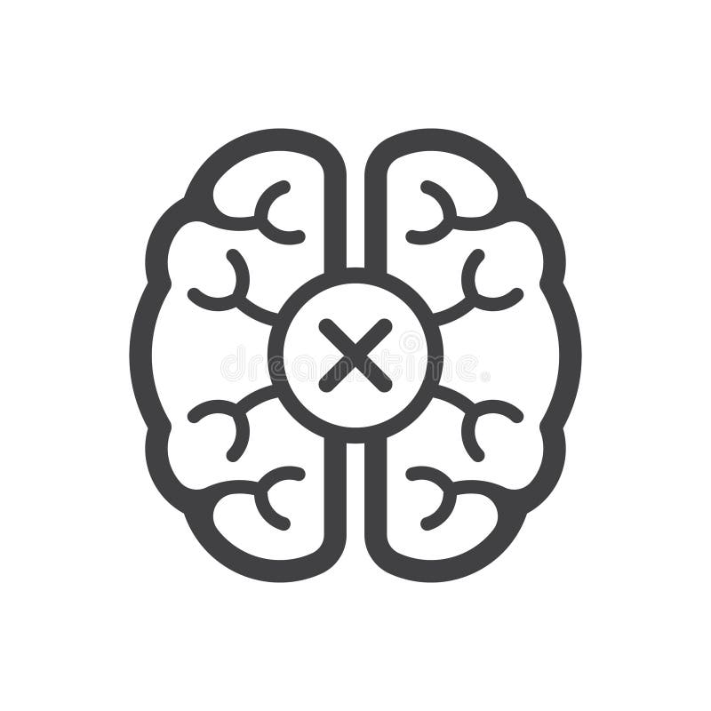 Idea Cancel Icon stock vector. Illustration of icon - 392248789