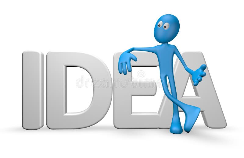 Idea stock illustration. Illustration of alien, text - 34107345