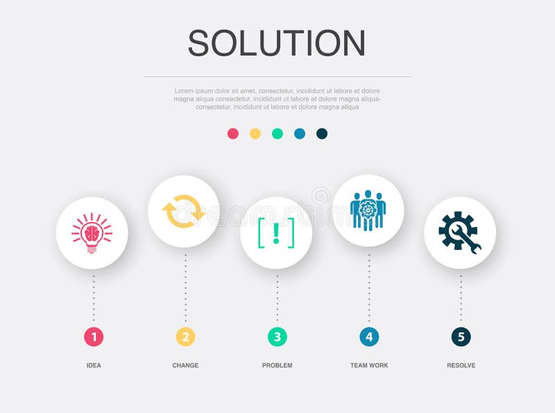 Resolve Concept Line Icon. Simple Stock Vector - Illustration of ...