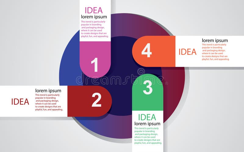 Idea Circle Template, Graphic Templates, Infographic Design Layouts ...