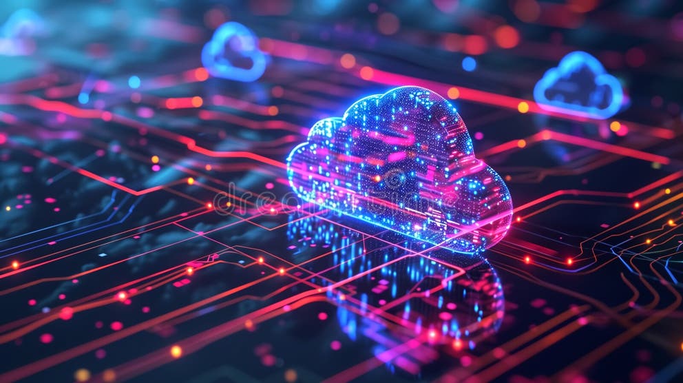 The Idea of Cloud Computing Links Technology and Communication D Stock ...