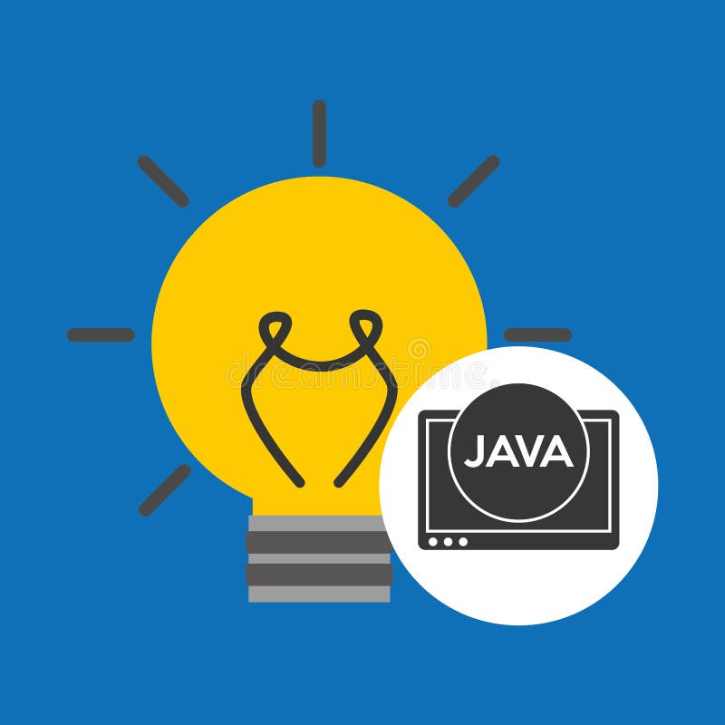 Idea code web program java stock vector. Illustration of icon - 80975793