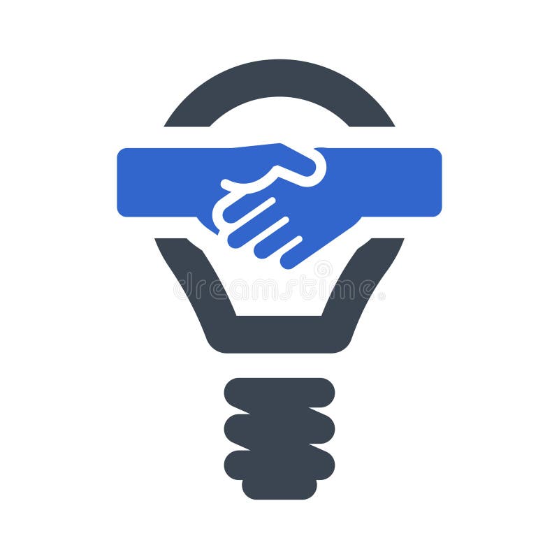 Idea collaboration icon stock vector. Illustration of bright - 283051959