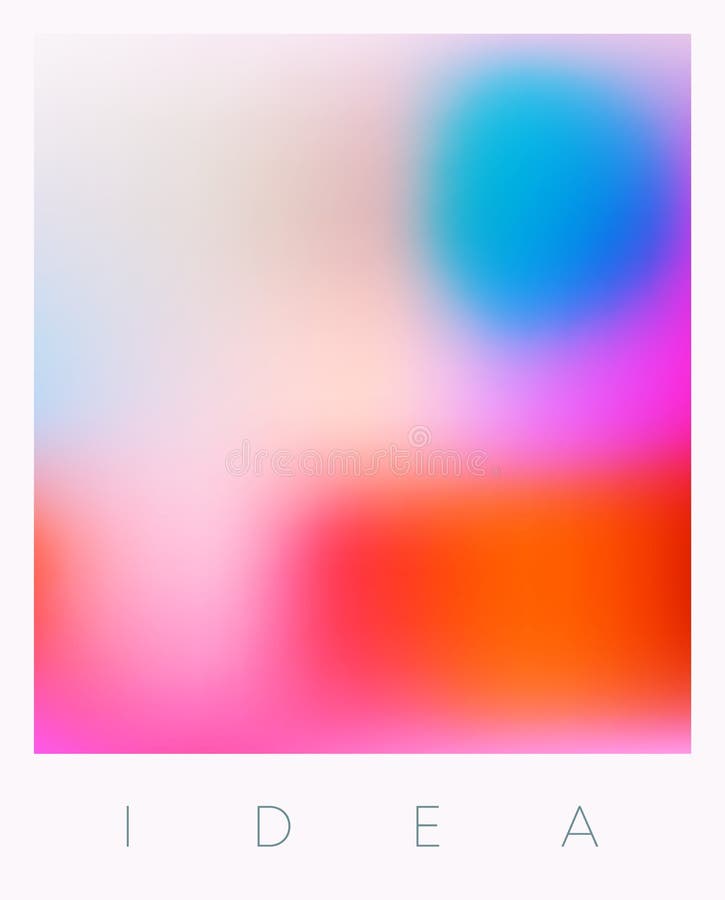 Idea - Colorful Gradient Design with a Motivational Quote. Vector ...