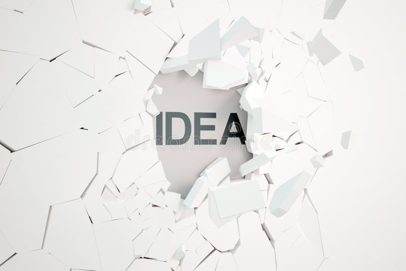 Idea concept stock illustration. Illustration of crash - 75876058