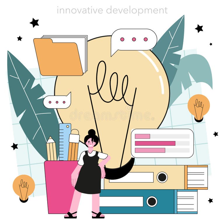 Idea Concept. Creative Innovations or Solutions Generation Stock Vector ...