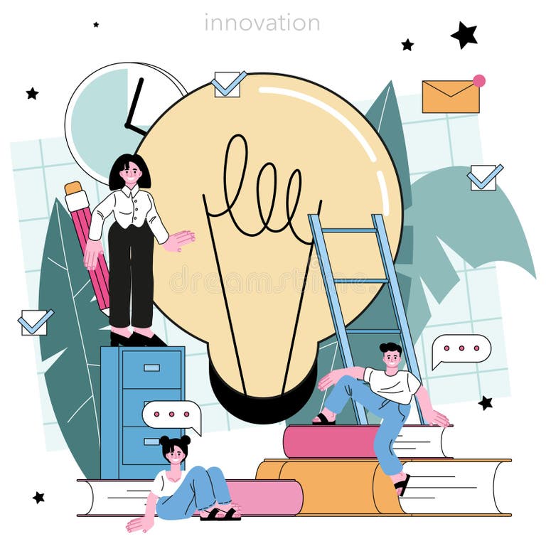 Idea Concept. Creative Innovations or Solutions Generation Stock Vector ...