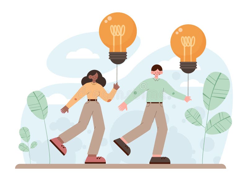 Idea Concept. Creative Innovations or Solutions Generation Stock Vector ...