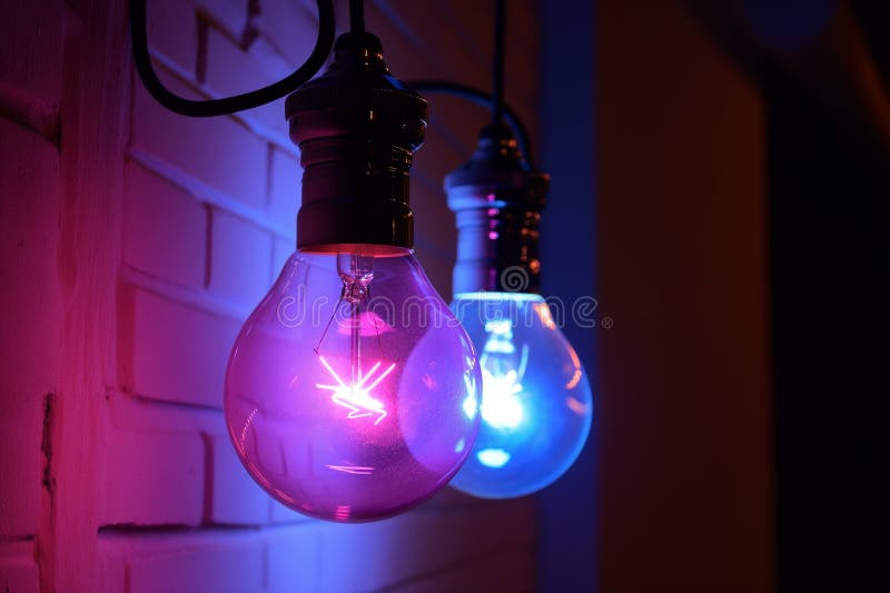 Idea Concept with Glowing Led Bulb, Electric LED Lightbulb Stock Photo ...
