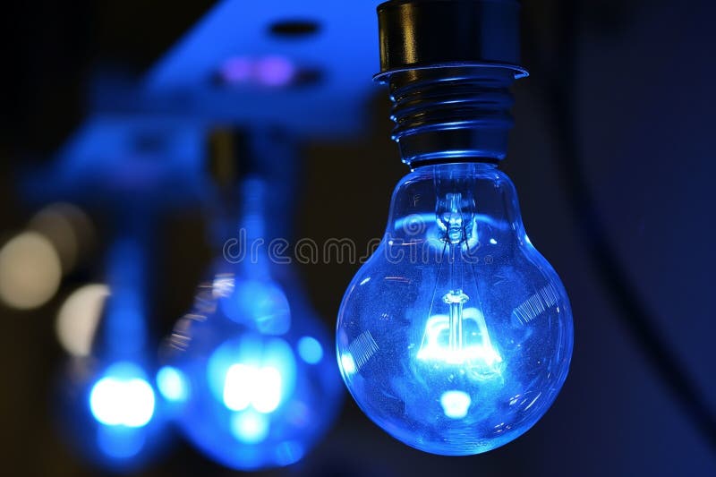 Idea Concept with Glowing Led Bulb, Electric LED Lightbulb Stock Photo ...