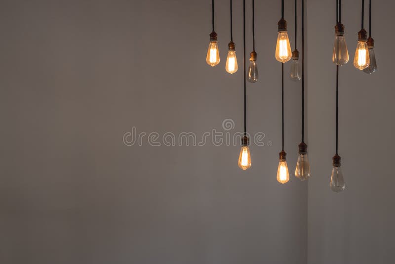 Idea Concept with Good and Broken Light Bulb Hanging Stock Image ...