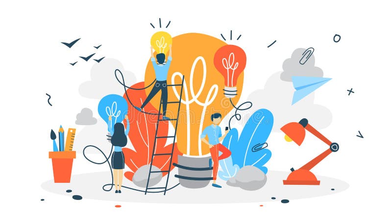 Idea concept illustration stock vector. Illustration of doodles - 123154447