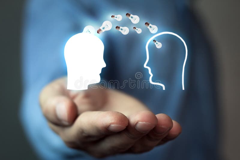 Idea Concept. Knowledge Transfer Stock Photo - Image of communication ...