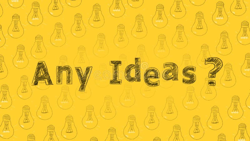 Any Ideas message stock video. Video of question, brainstorm - 249051503