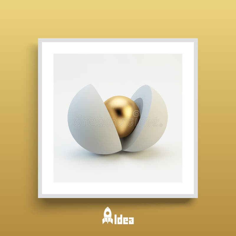 Idea Concept. Textbook, Booklet or Notebook Mockup. Cover Design ...