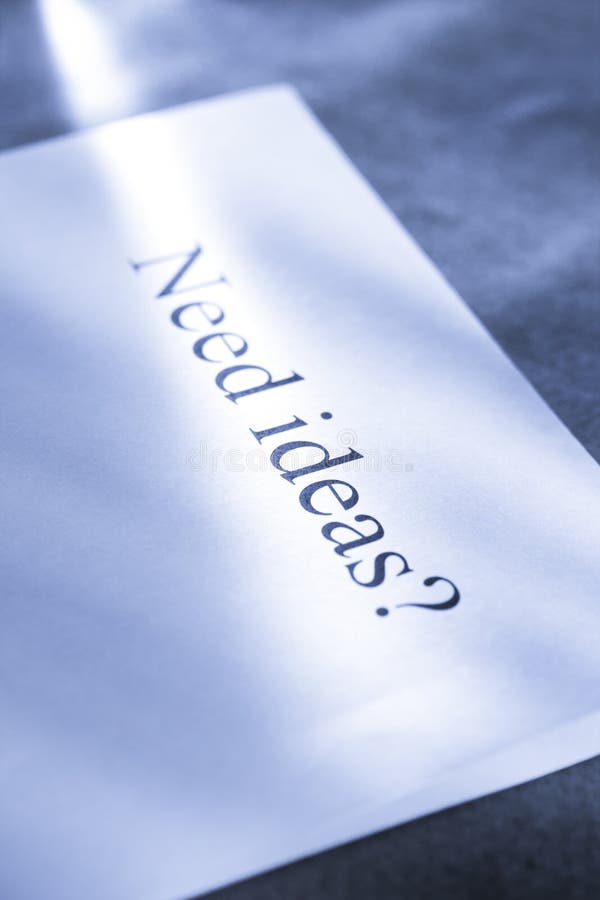 Idea conception stock image. Image of document, question - 25132267