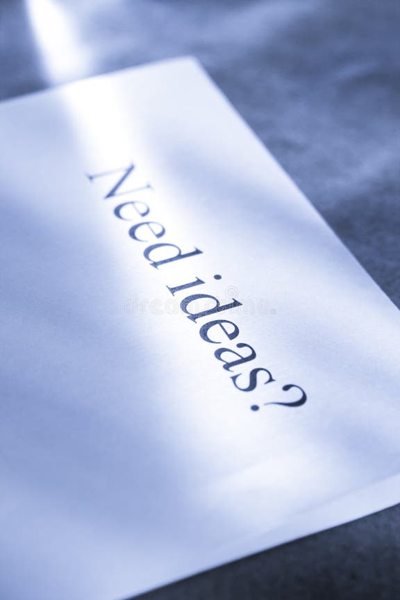 Idea conception stock image. Image of document, question - 25132267