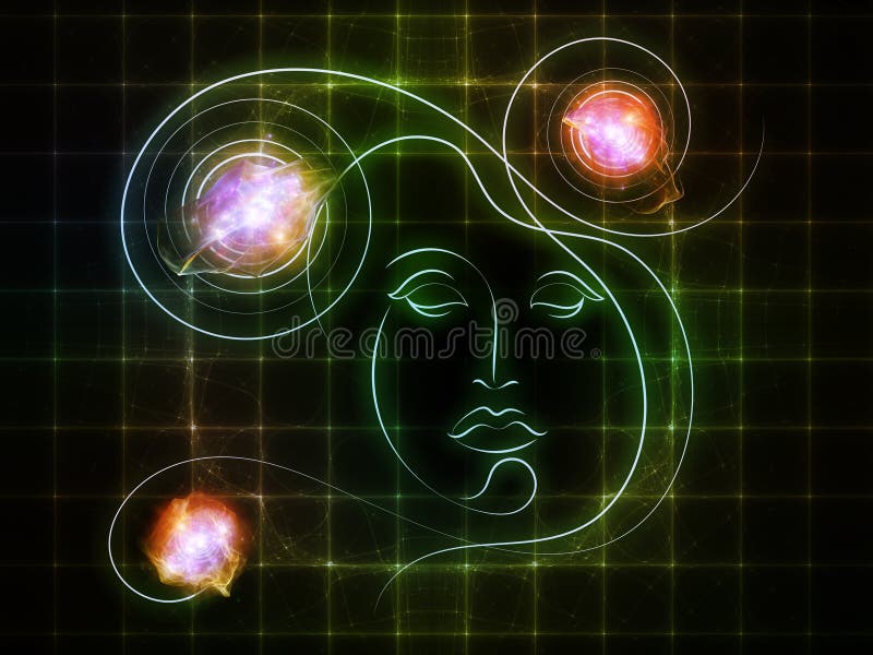 Lights of Platonic Realm stock illustration. Illustration of grid ...