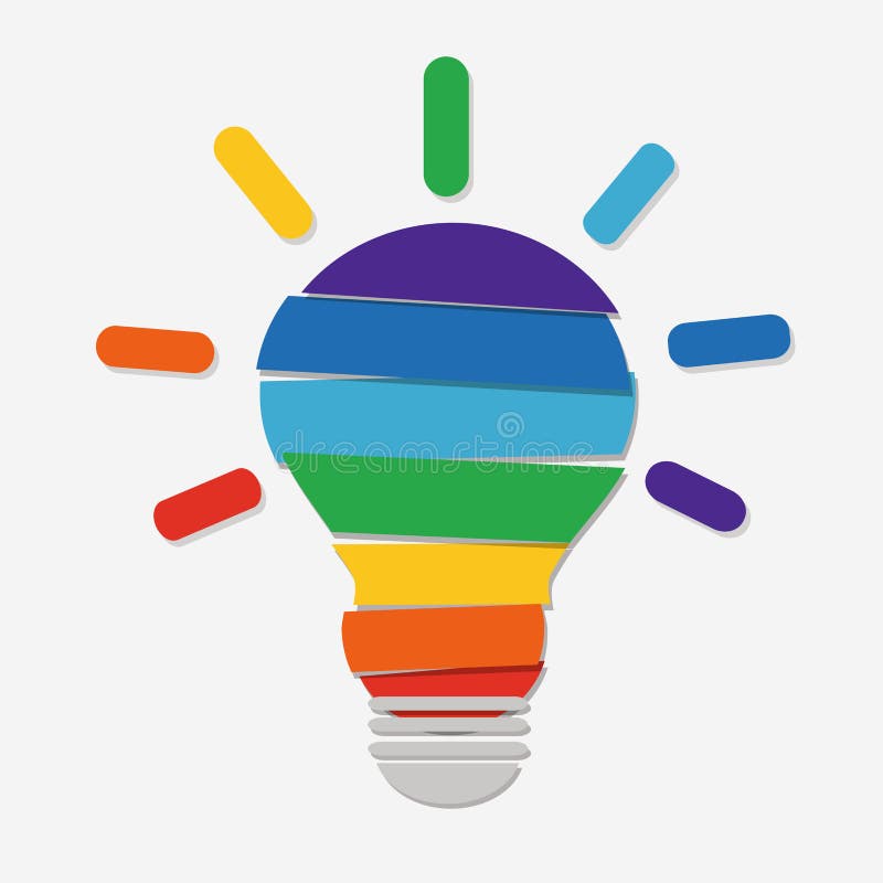 Idea creativa ilustración del vector. Ilustración de brainstorm - 50594688