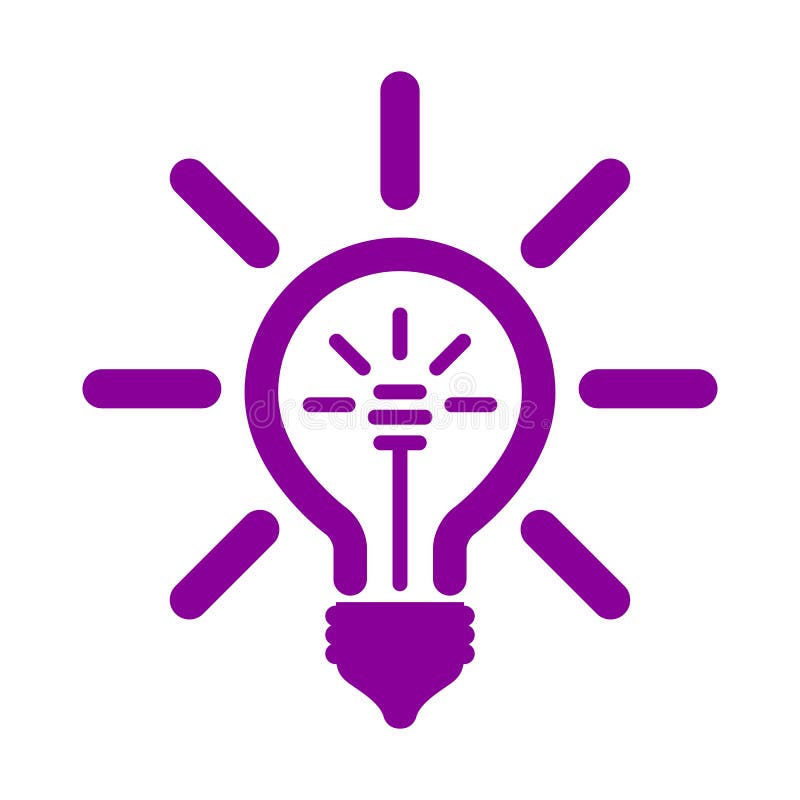 Idea, Creative Concept Sign Bulb - Vector Stock Illustration ...