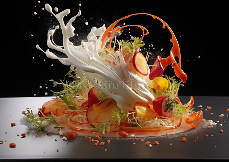 Creative Cuisine. AI Generated Stock Illustration - Illustration of ...