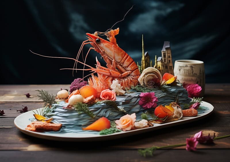 Creative Cuisine. AI Generated Stock Illustration - Illustration of ...