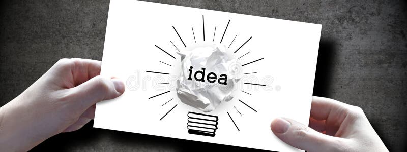 Idea, Creativity Concept - Human Hands Holding Piece of Paper with ...