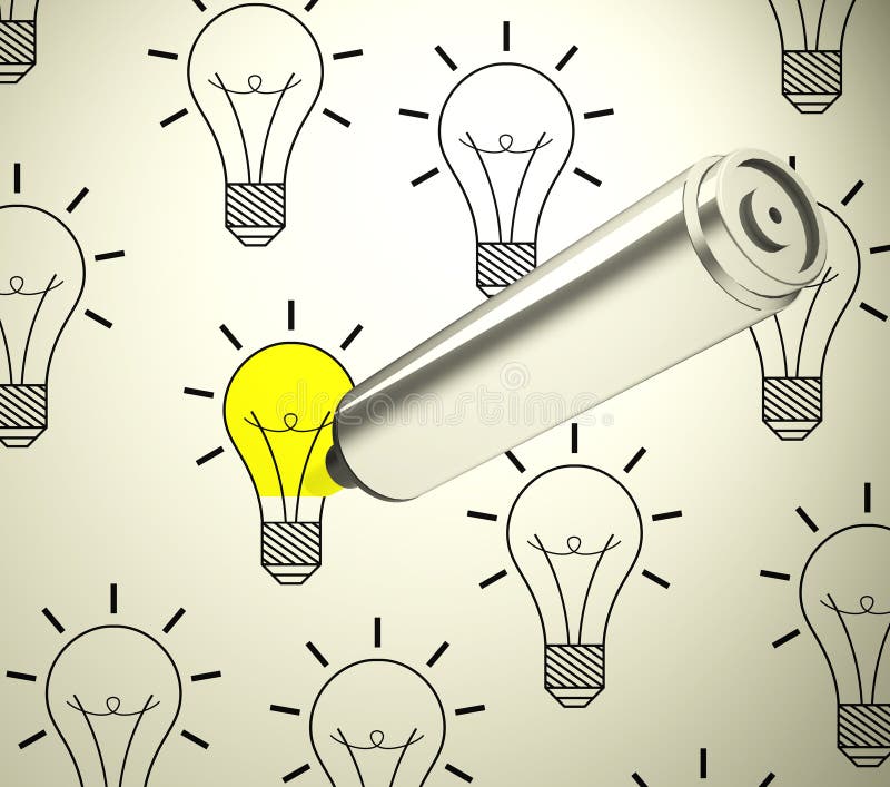 The idea stock illustration. Illustration of creativity - 48219925