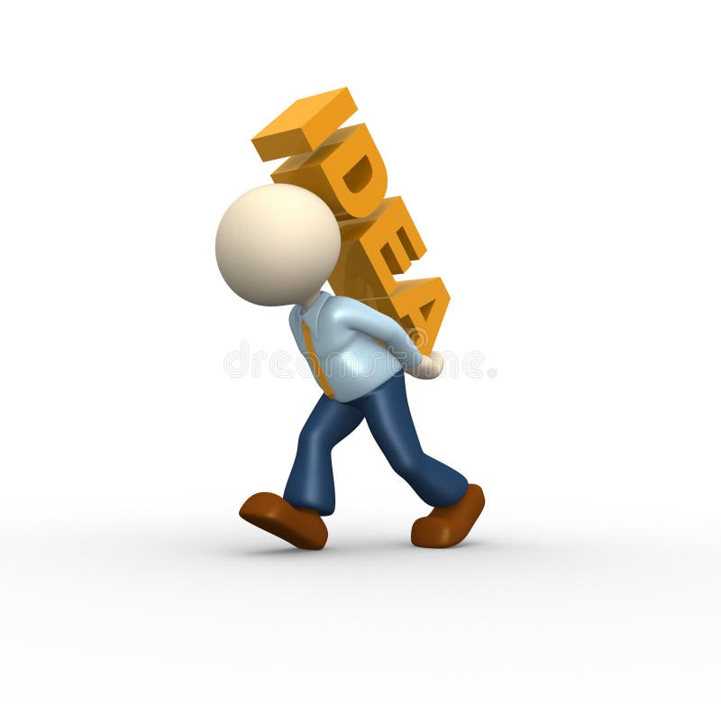 3d Man Falling from Ladder during Work Stock Illustration ...
