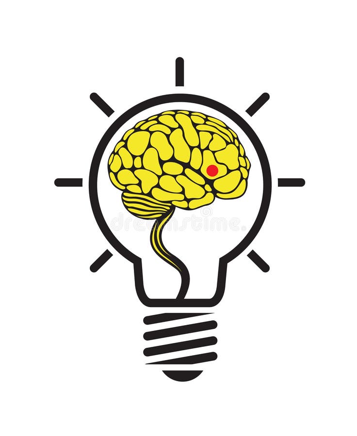 Idea del cerebro ilustración del vector. Ilustración de inteligencia ...