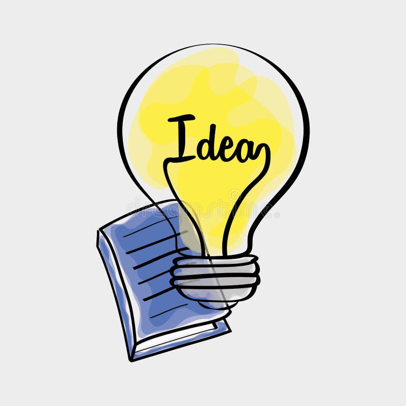 Idea Design. Sketch Icon. White Background , Vector Stock Vector ...