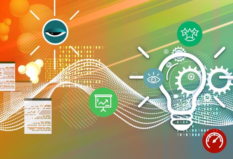 Idea Development Initiative - Icon Stock Illustration - Illustration of ...