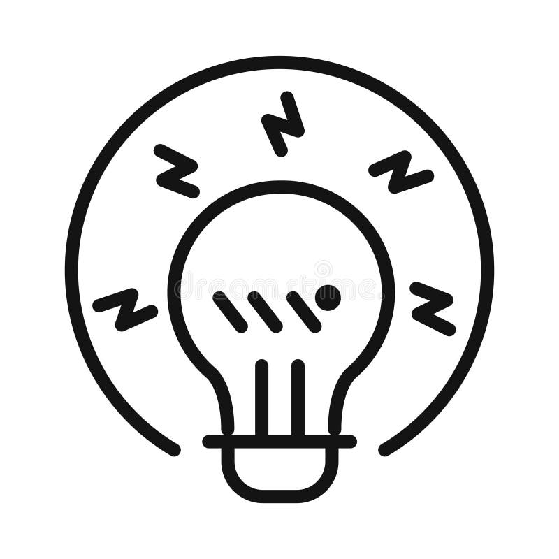 Idea Development Icon Black and White Illustration Stock Vector ...