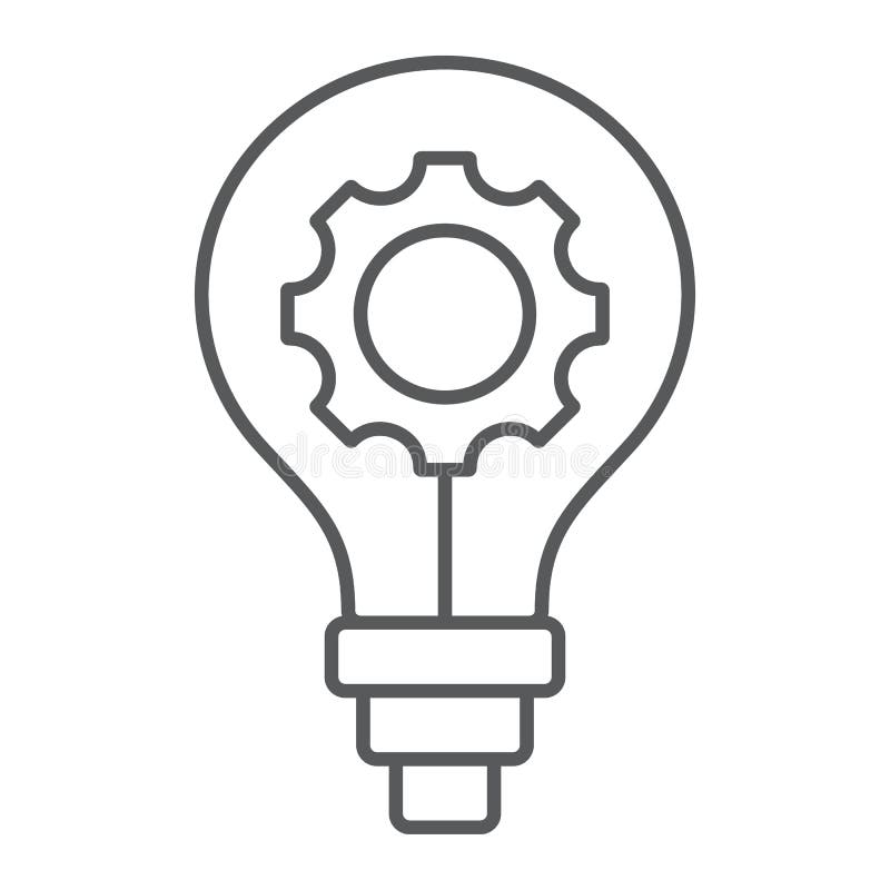 SEO and Development Thin Line Icon Set, Optimization Symbols Collection, Vector Sketches, Logo ...