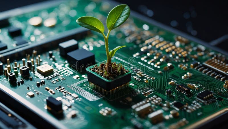 Idea of Digital Evolution or Technological Growth, Represented by a ... Idea of Digital Evolution or Technological Growth, Represented by a ...