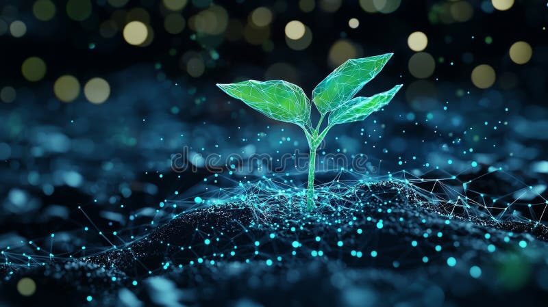 The Idea of Digital Evolution or Technological Growth, Symbolized by a ... The Idea of Digital Evolution or Technological Growth, Symbolized by a ...