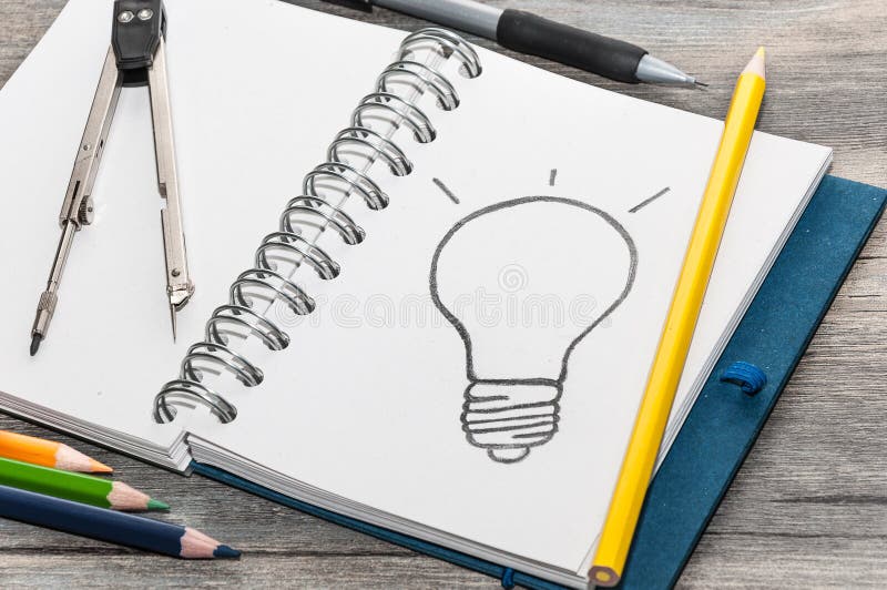 Idea stock photo. Image of pencil, colors, brainstorming - 51005516