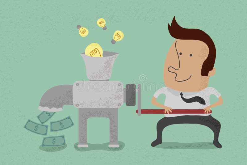 Businessman relax dream stock vector. Illustration of mature - 43394846