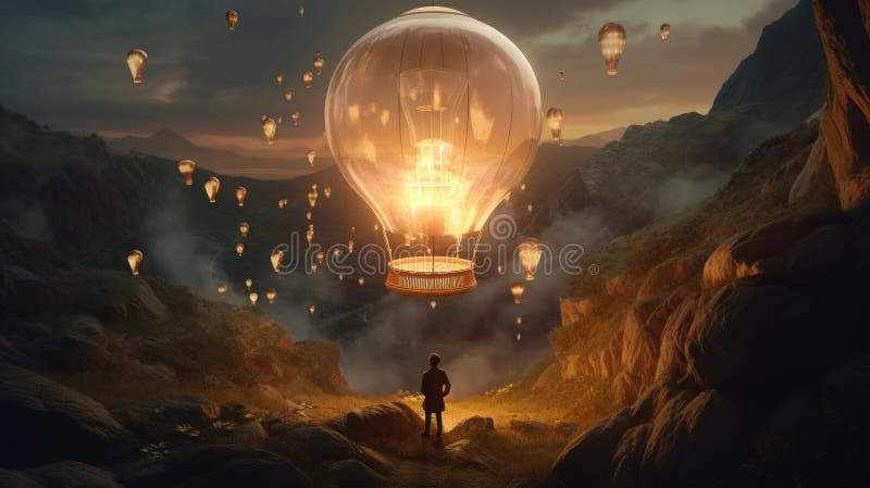 The Idea: Exploring the Depths of Creativity Stock Illustration ...