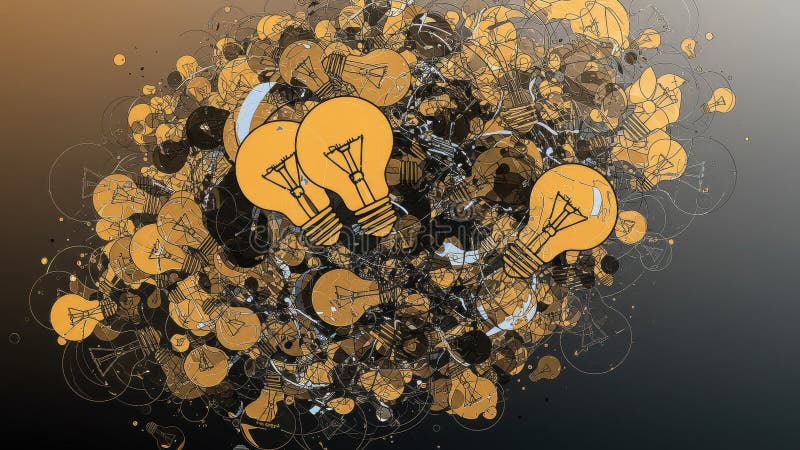 Idea Explosion: AI Art stock illustration. Illustration of brilliance ...