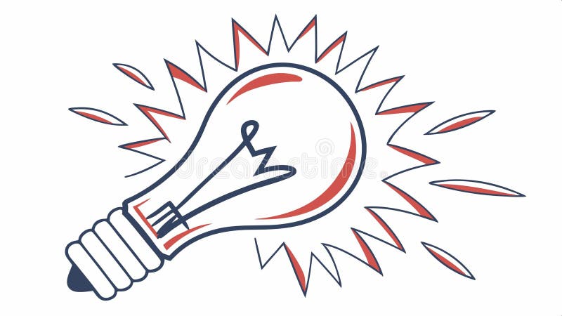 Idea Explosion Lightbulb with Burst Effect, Symbolizing Breakthrough ...