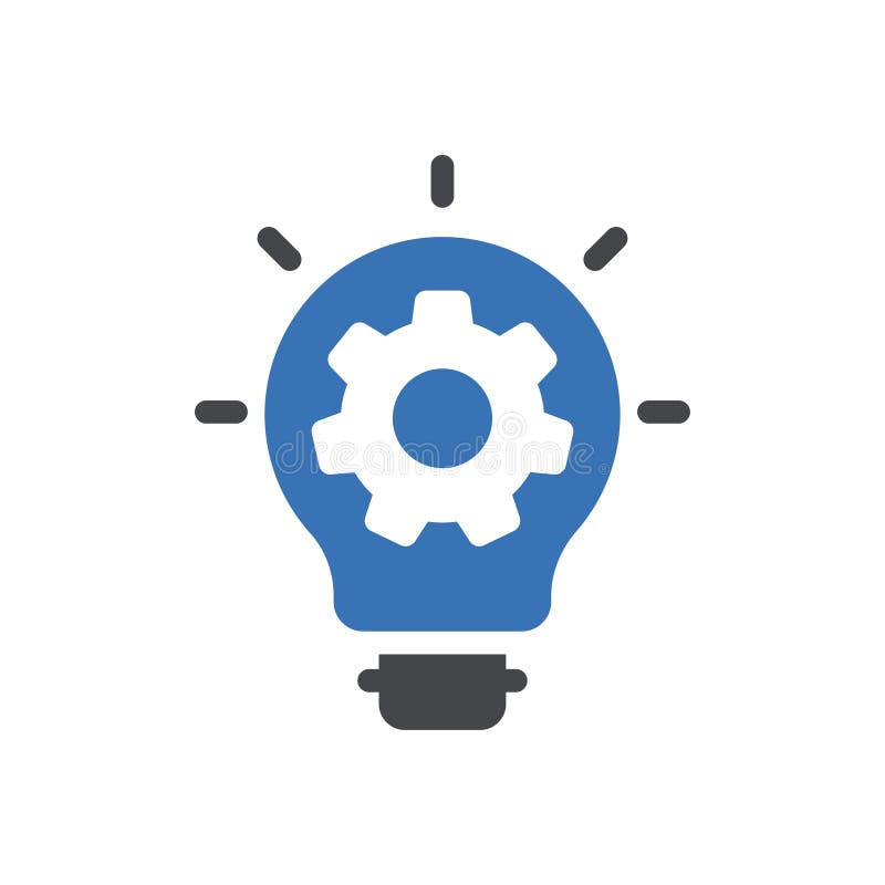 Idea gear programming tool stock vector. Illustration of machine - 80976527