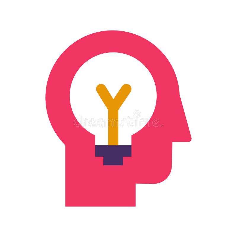 Idea Generation and Brainstorming Flat Vector Icon Stock Illustration ...