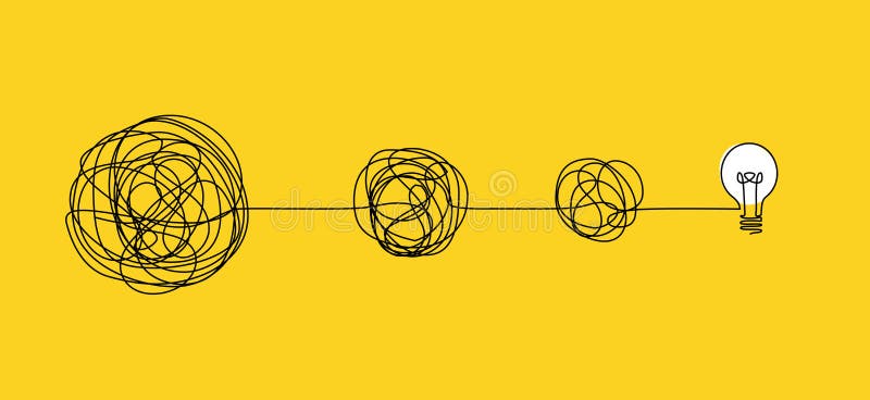 Idea Generation and Collecting Thoughts Concept Stock Vector ...