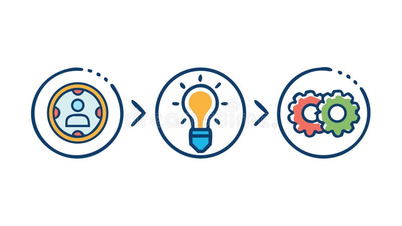 Idea Generation and Creative Problem Solving Vector Icons, Vector ...