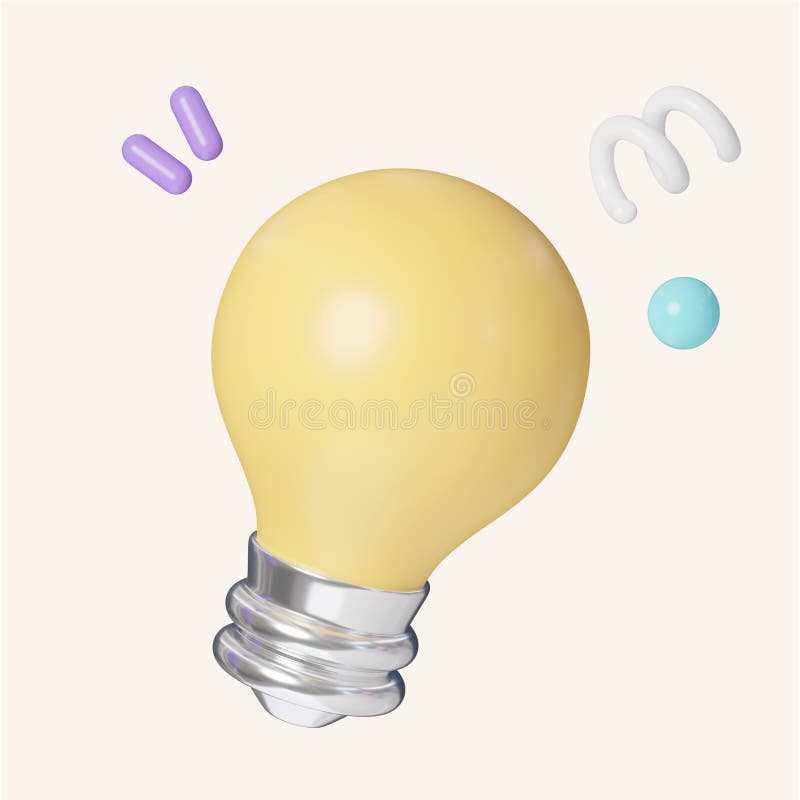 Idea Generation and Creative Thinking in Education Education 3d Icons ...