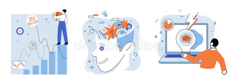 Idea Generation. Imagination, Guiding Star in Constellation Idea ...