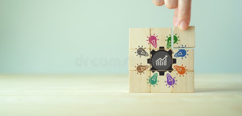 Idea Generation and Innovation Strategy Concept. Innovative Thinking ...