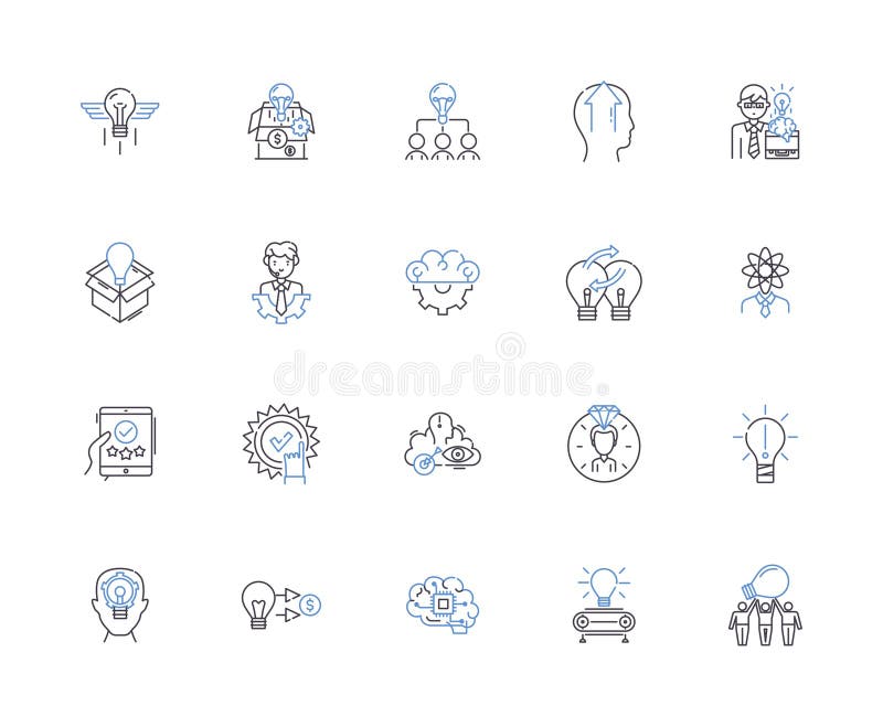 Idea Generation Outline Icons Collection. Ideas, Generation ...